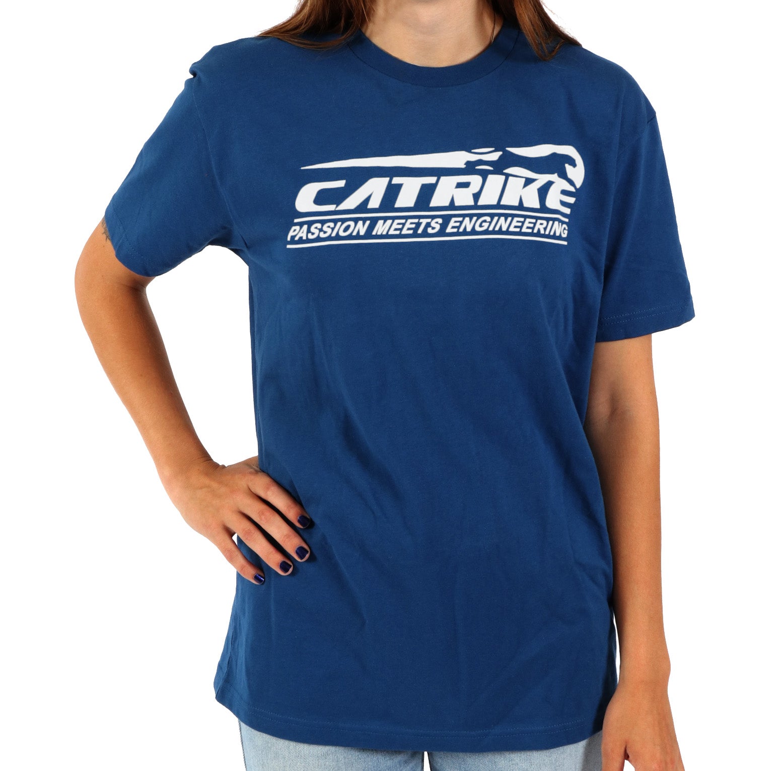Catrike Passion Meets Engineering Heather Royal Blue T-Shirt – Hostel ...