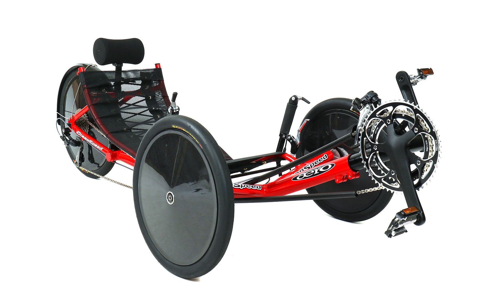 Greenspeed Aero Red Recumbent Trike with Headrest – Hostel Shoppe