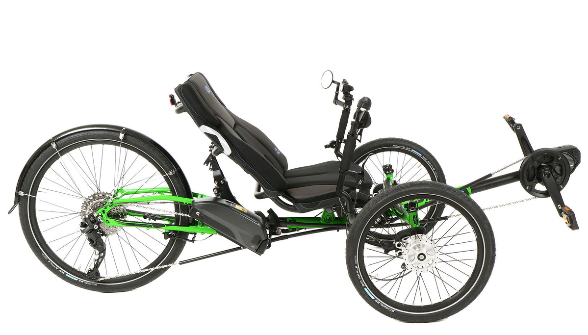 ICE Adventure HD 26 FS STEPS EP801 11 Speed Kiwi Green Recumbent Trike ...